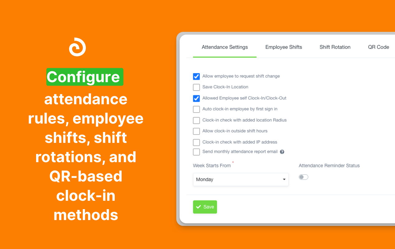 Olqan Documentations - Attendance Settings