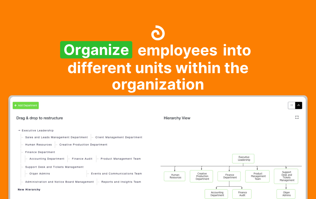 Olqan Documentations - Departments module
