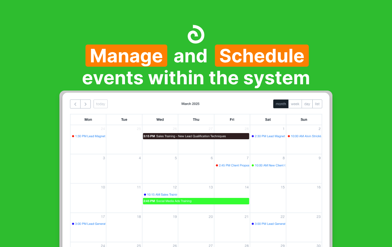 Olqan Documentations - Events Feature
