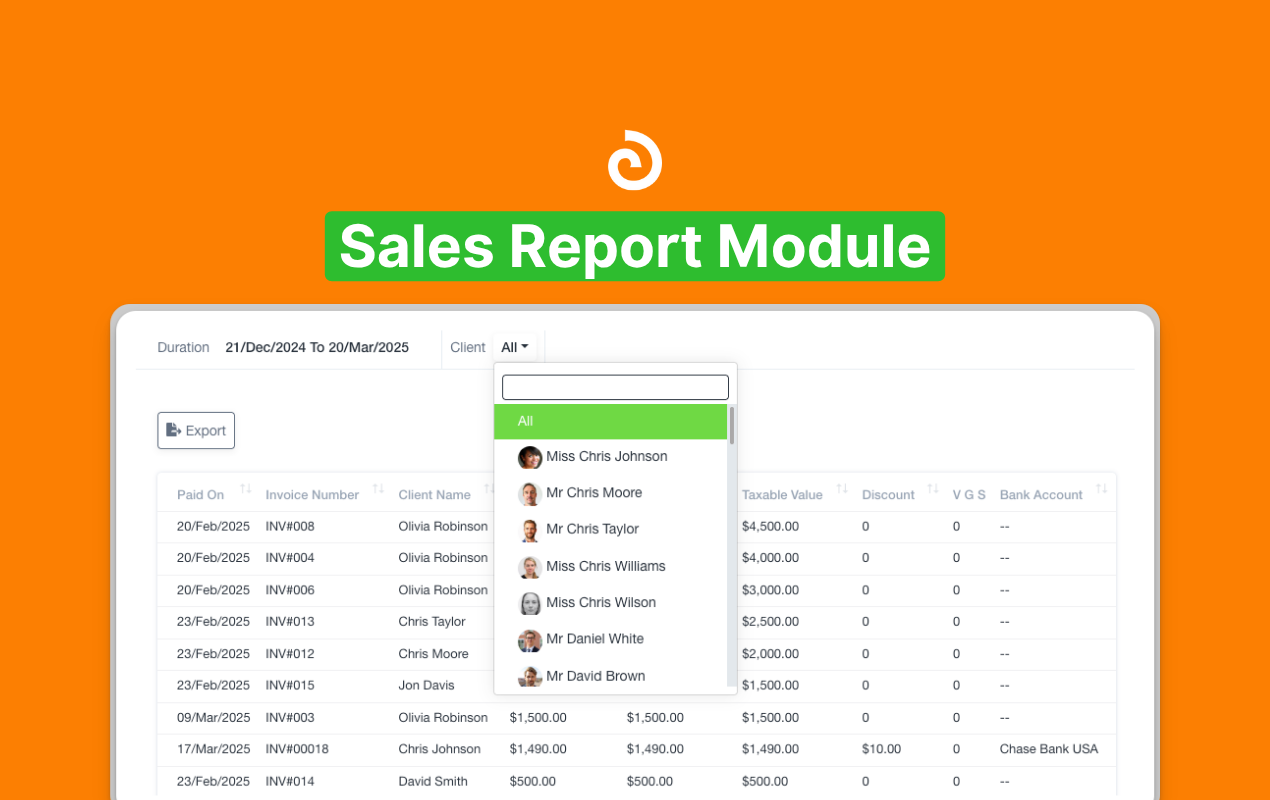 Olqan Documentations - Sales Report