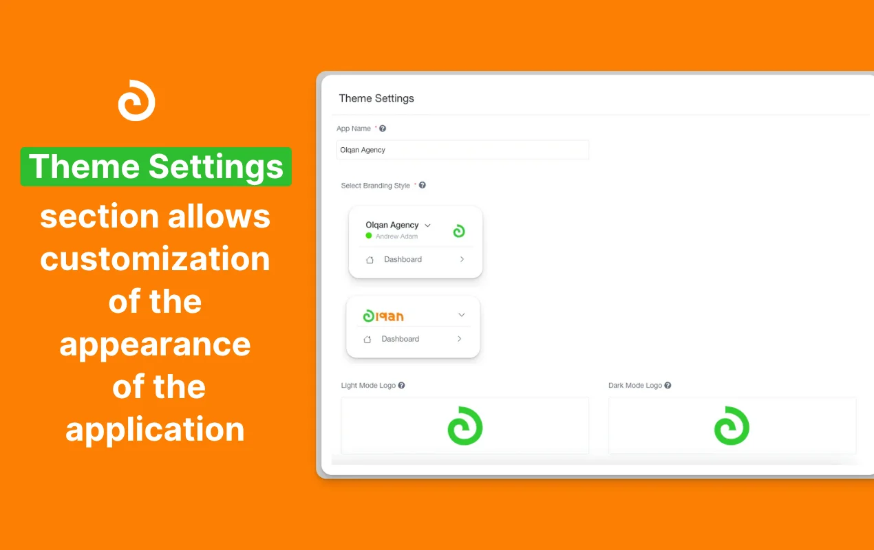 Olqan Documentations - Theme Settings
